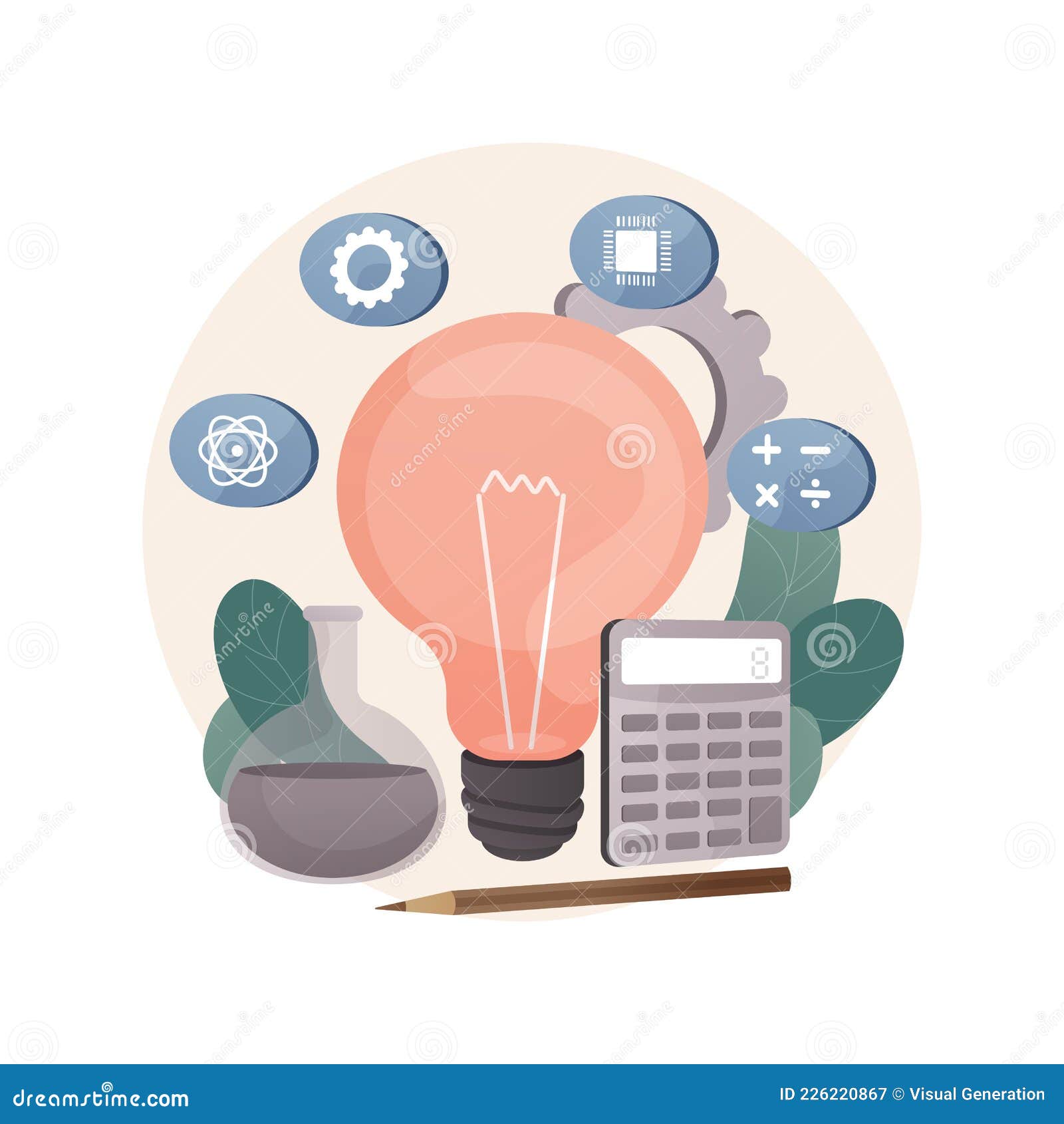 STEM Education Abstract Concept Vector Illustration. Stock Vector ...