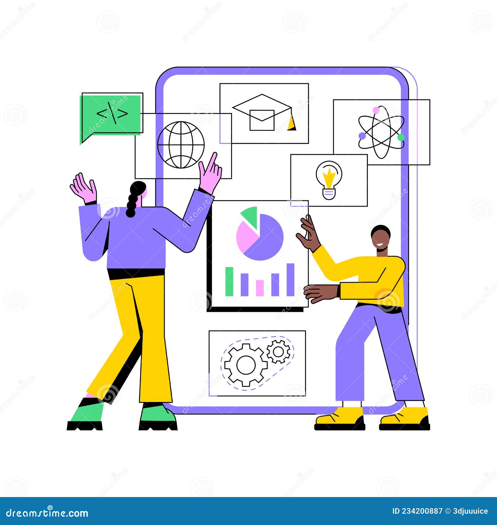 STEM Education Abstract Concept Vector Illustration. Stock Vector ...