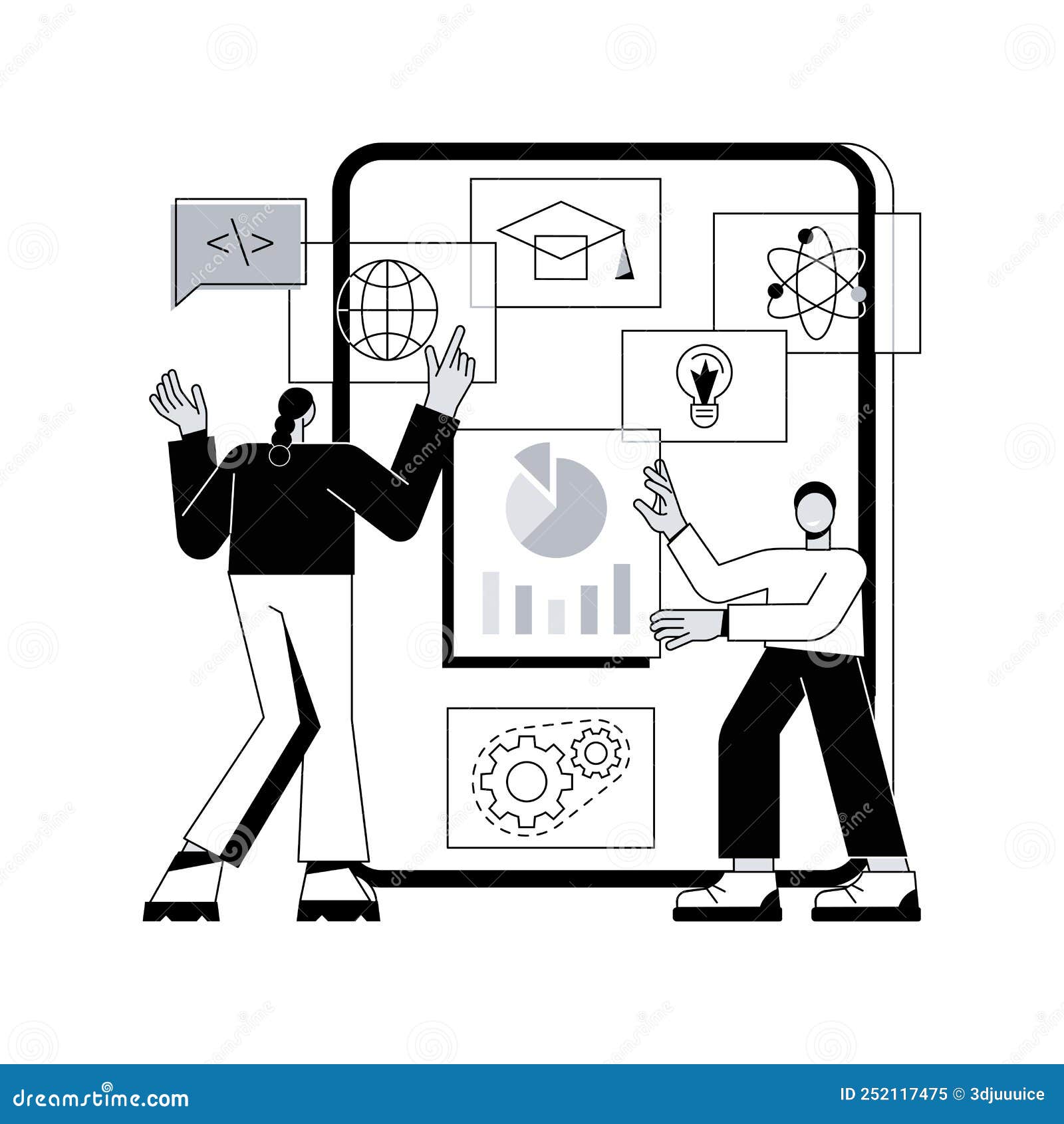 STEM Education Abstract Concept Vector Illustration. Stock Vector ...