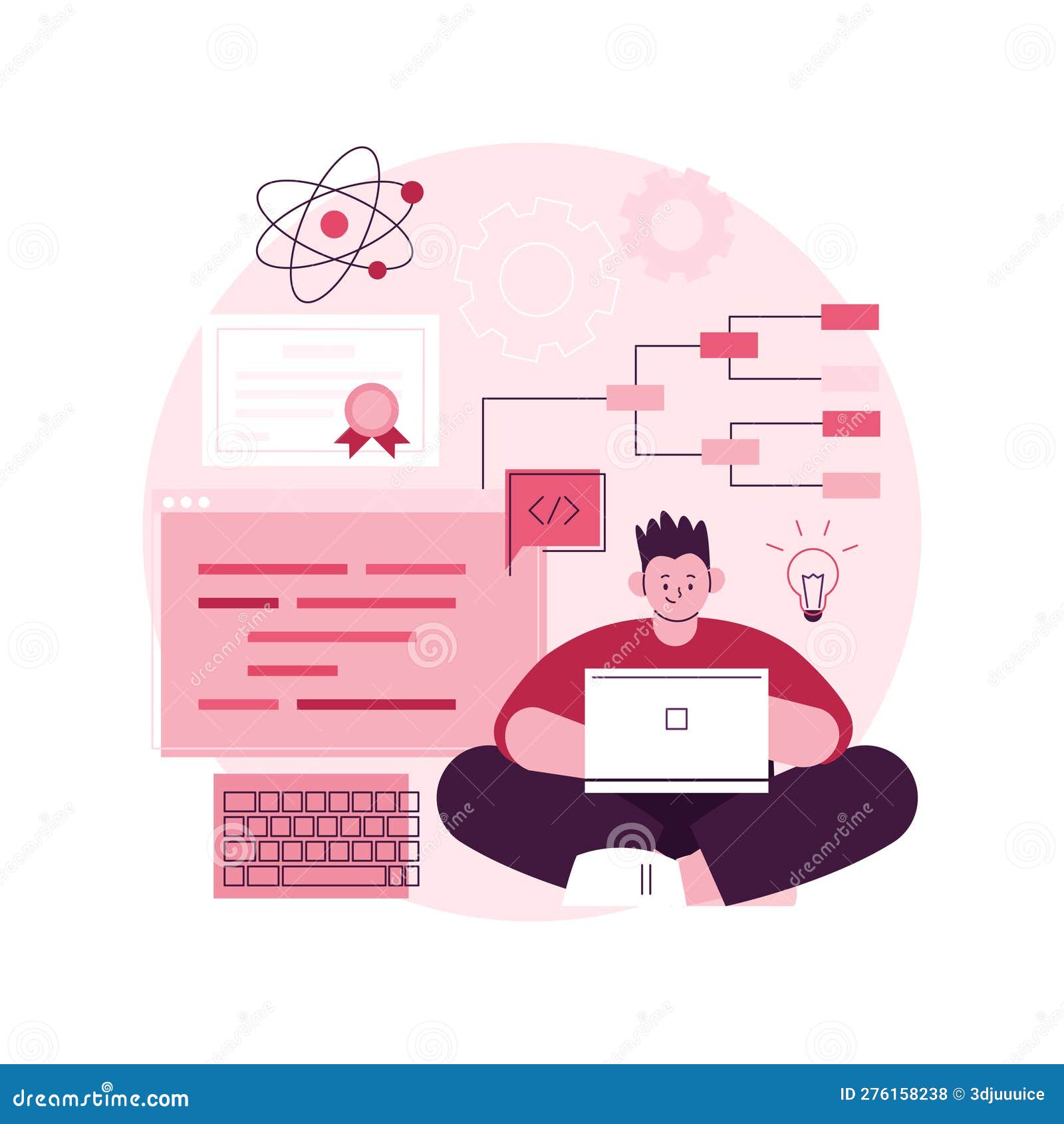 STEM Education Abstract Concept Vector Illustration. Stock Vector ...