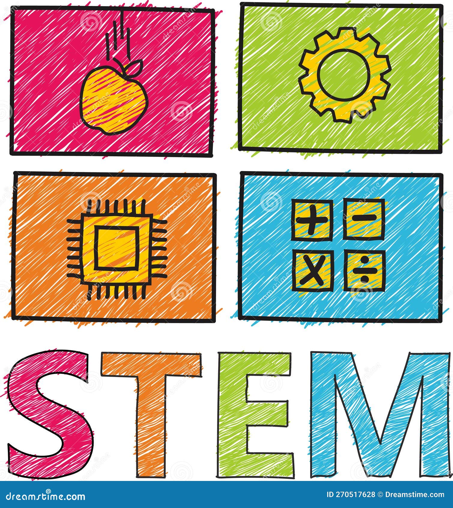 Stem. Education Approach. Concept Education Stock Vector - Illustration ...