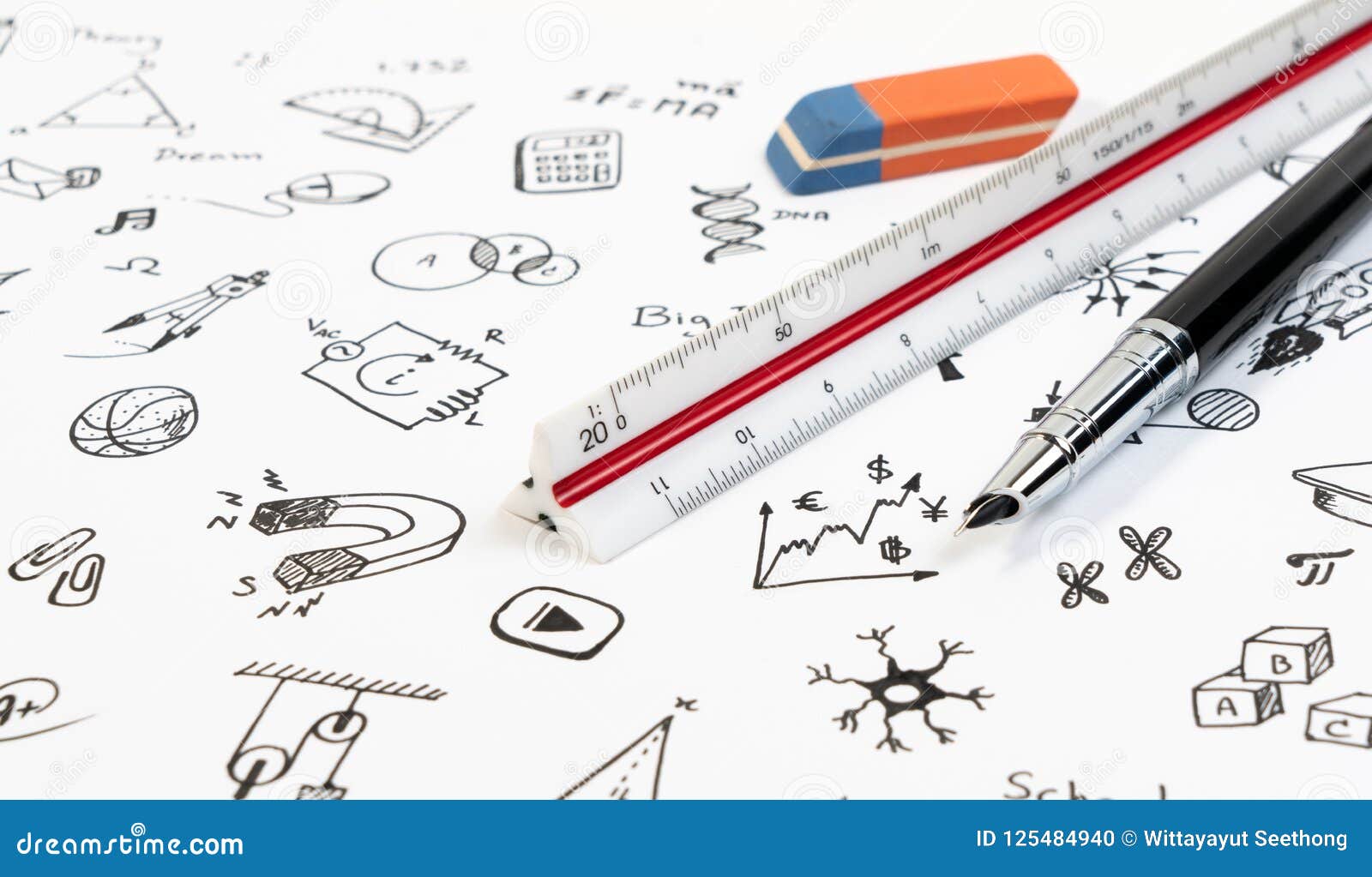 Ruler Icon. Measurement Scale Tool. School Illustration | CartoonDealer ...