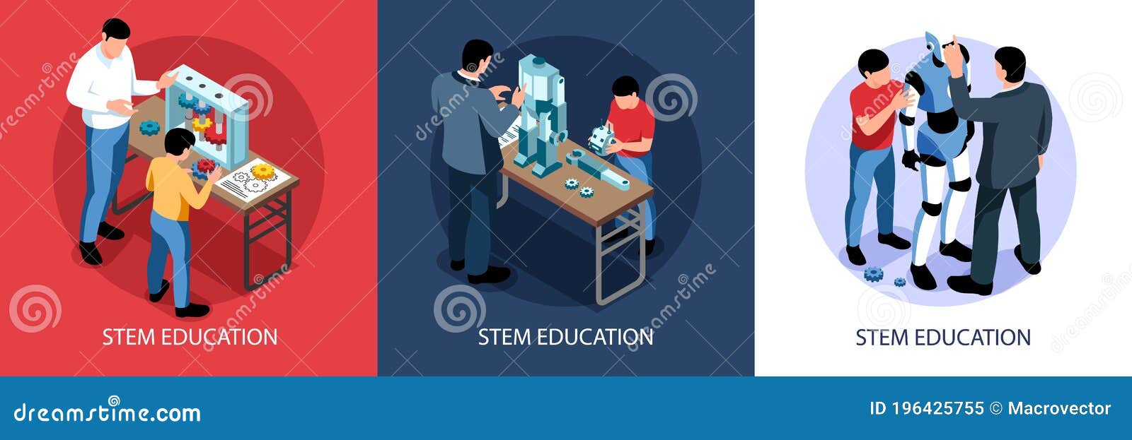 Stem Education Design Concept Stock Vector - Illustration of abstract ...