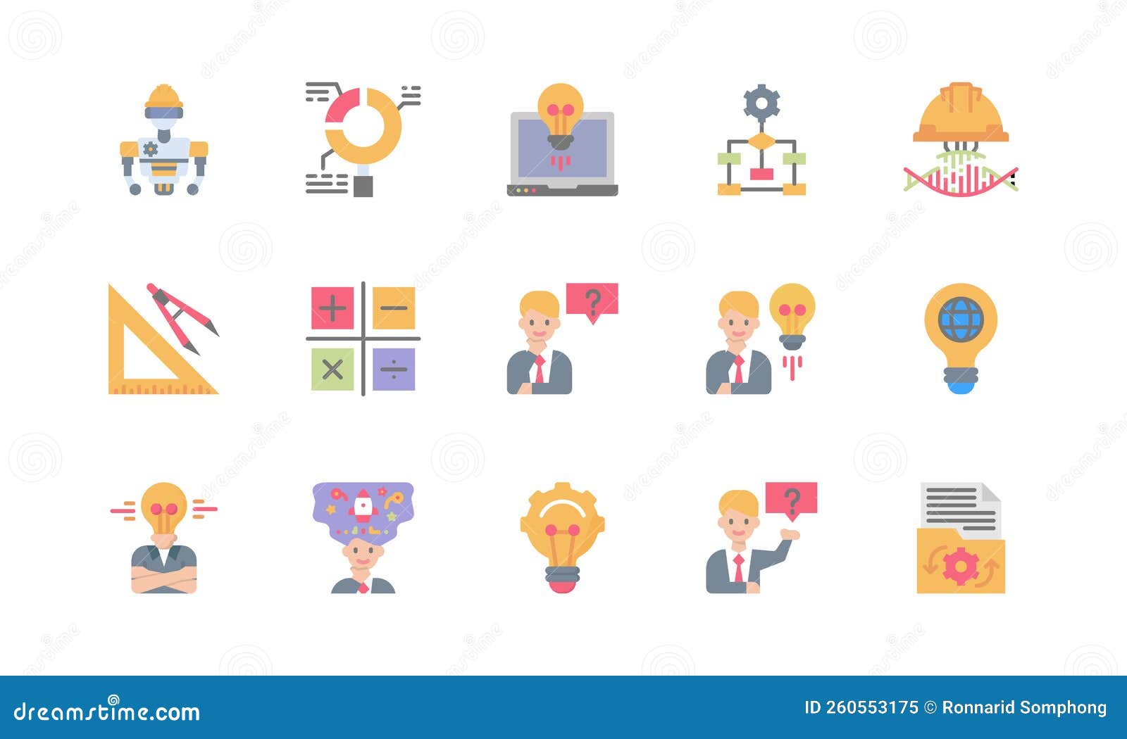 Stem Education Icon Vector Illustration, Education, Science, Technology ...