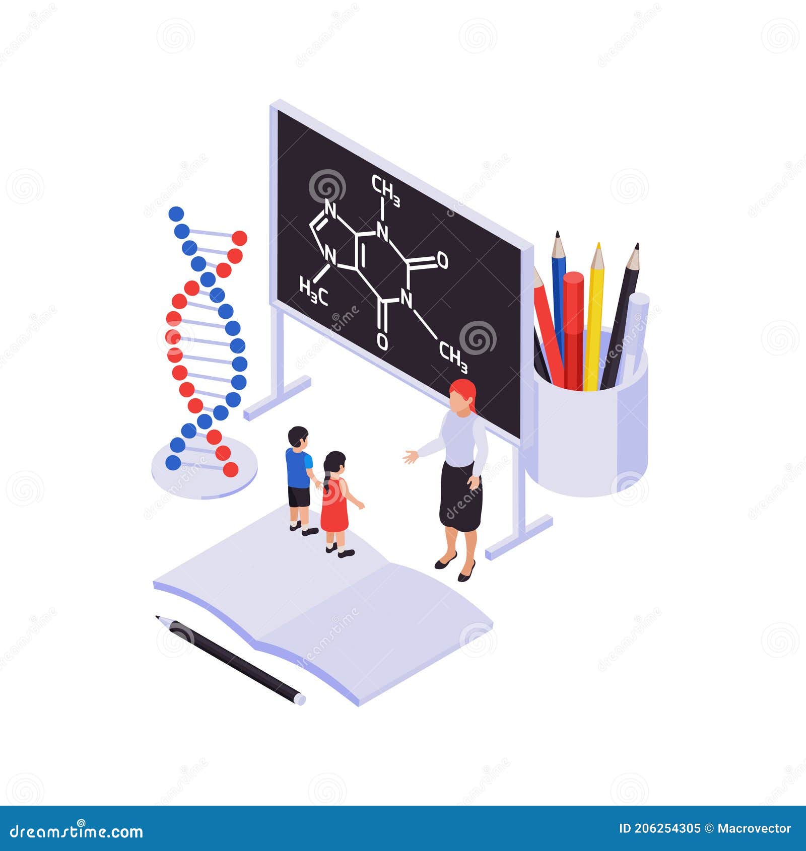 STEM Education Illustration Stock Vector - Illustration of learn ...