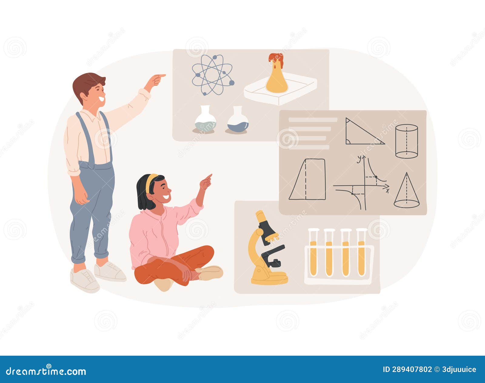 STEM Education Isolated Concept Vector Illustration. Stock Vector ...