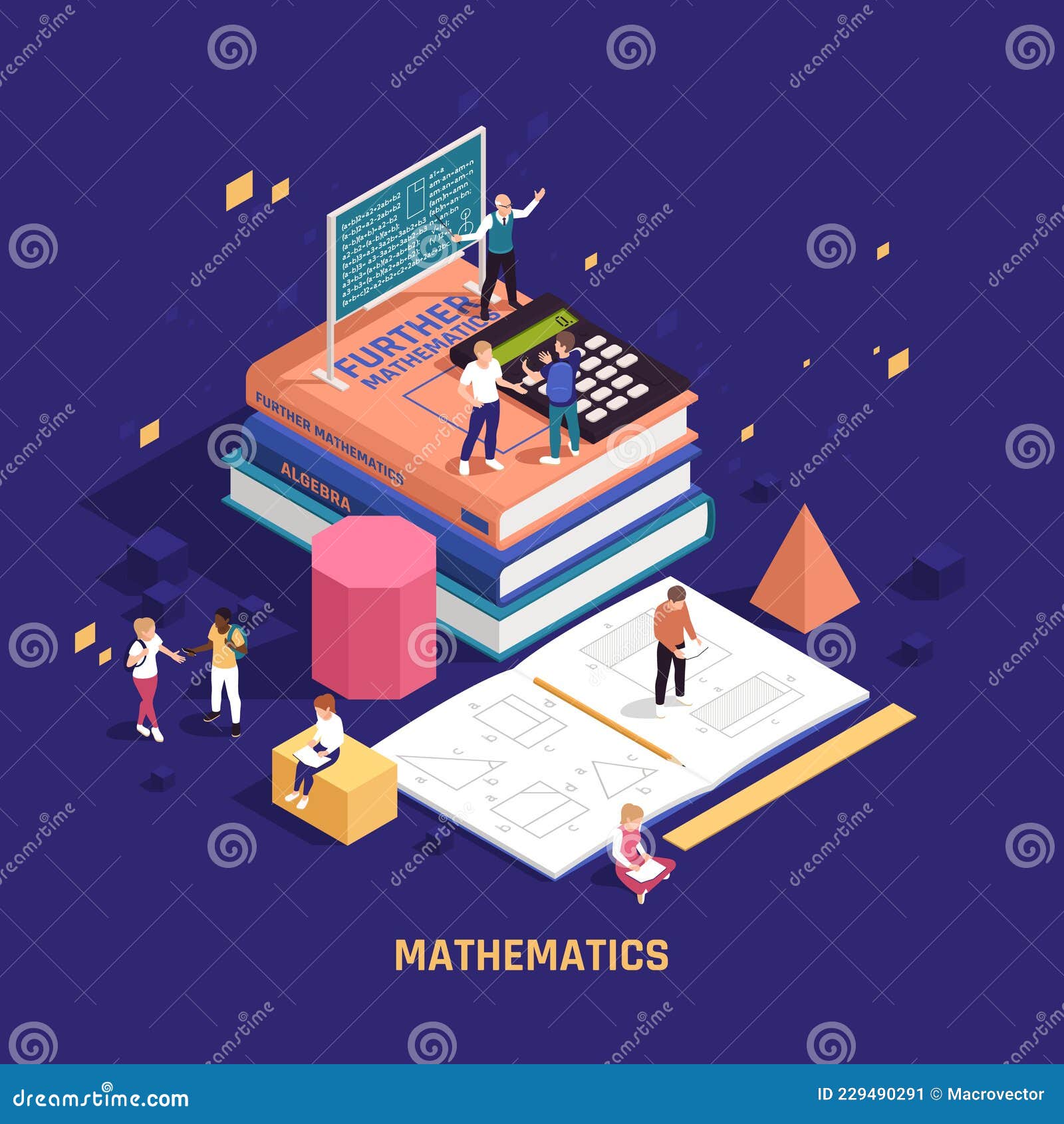 Chalkboard With Math Equation. Realistic Chalked Numbers On Blackboard ...