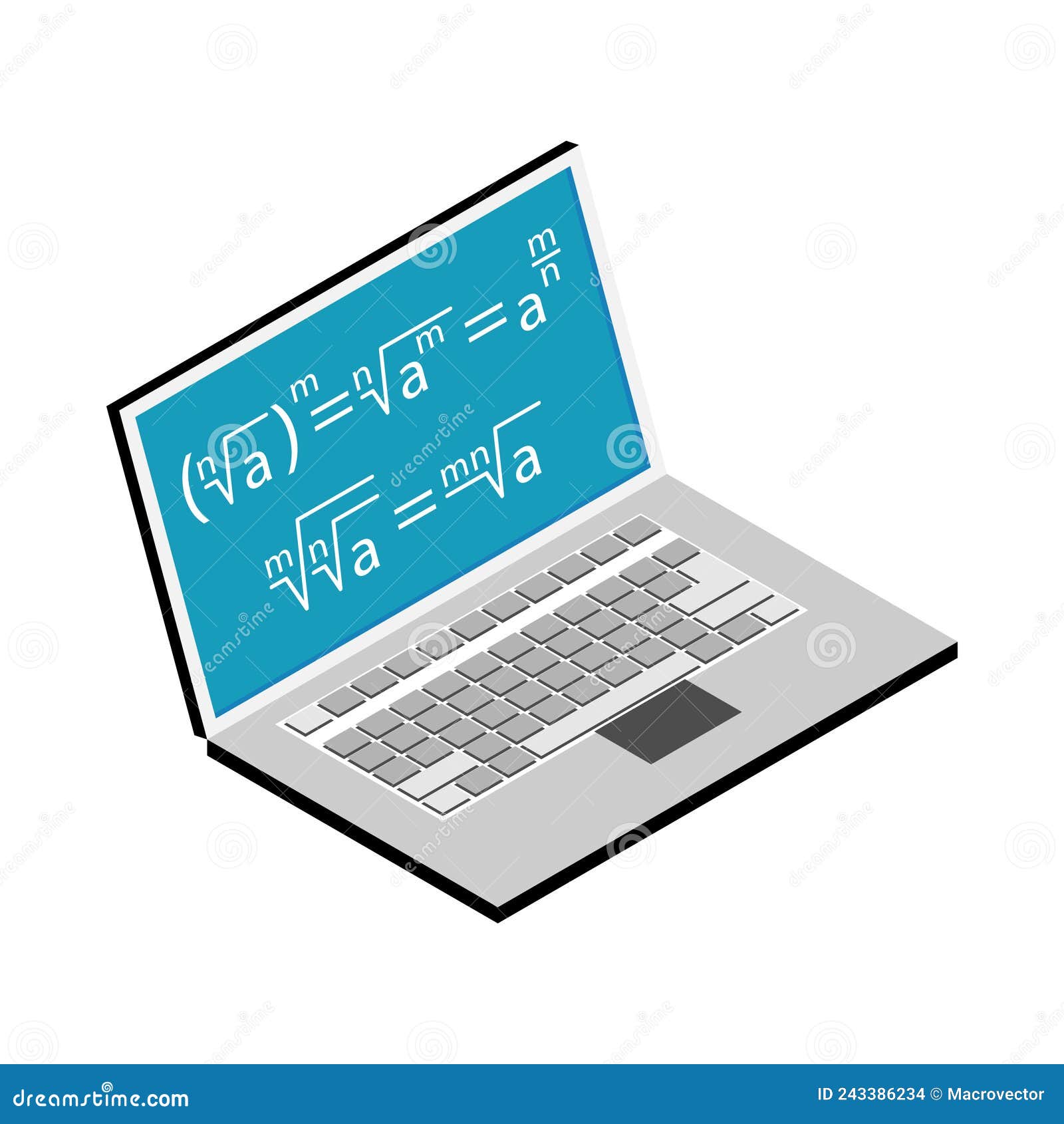STEM Education Laptop Composition Stock Vector - Illustration of school ...