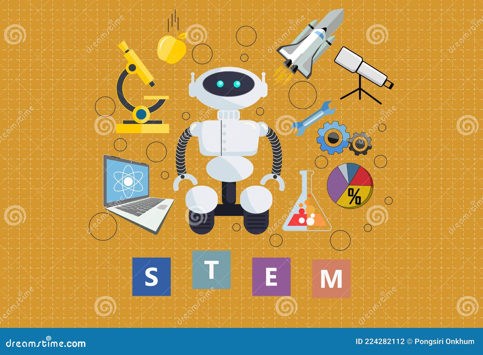 Infographic STEM Education Vector Illustration | CartoonDealer.com ...