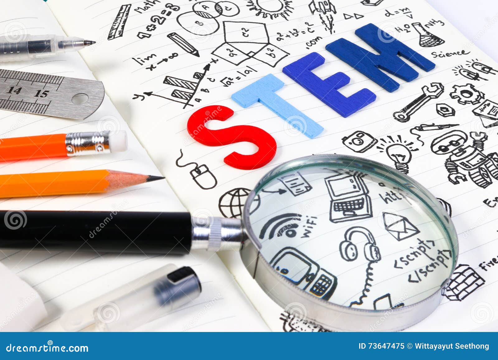 STEM Education. Science Technology Engineering Mathematics. Stock Image ...