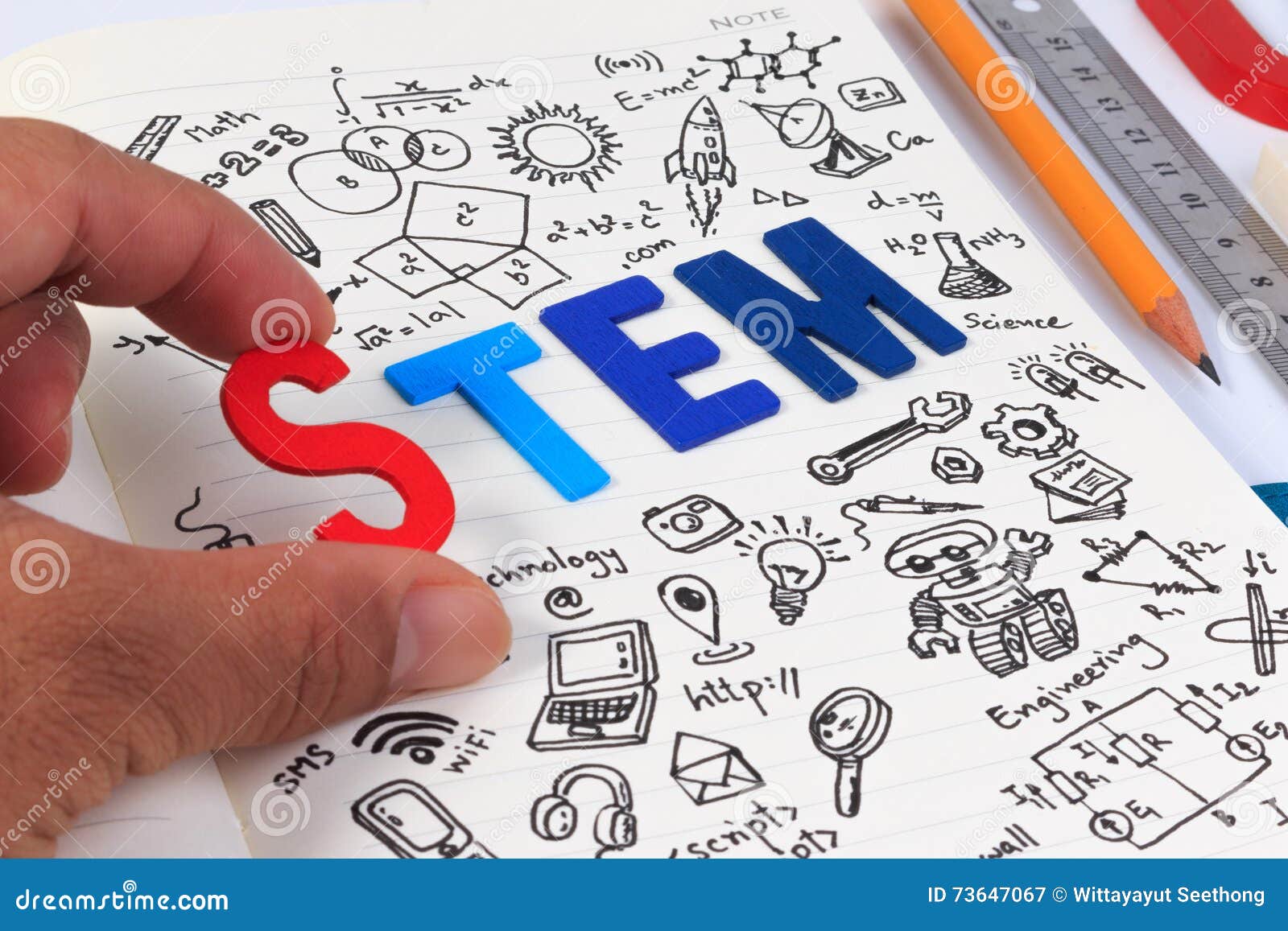 STEM Education. Science Technology Engineering Mathematics Stock Image ...