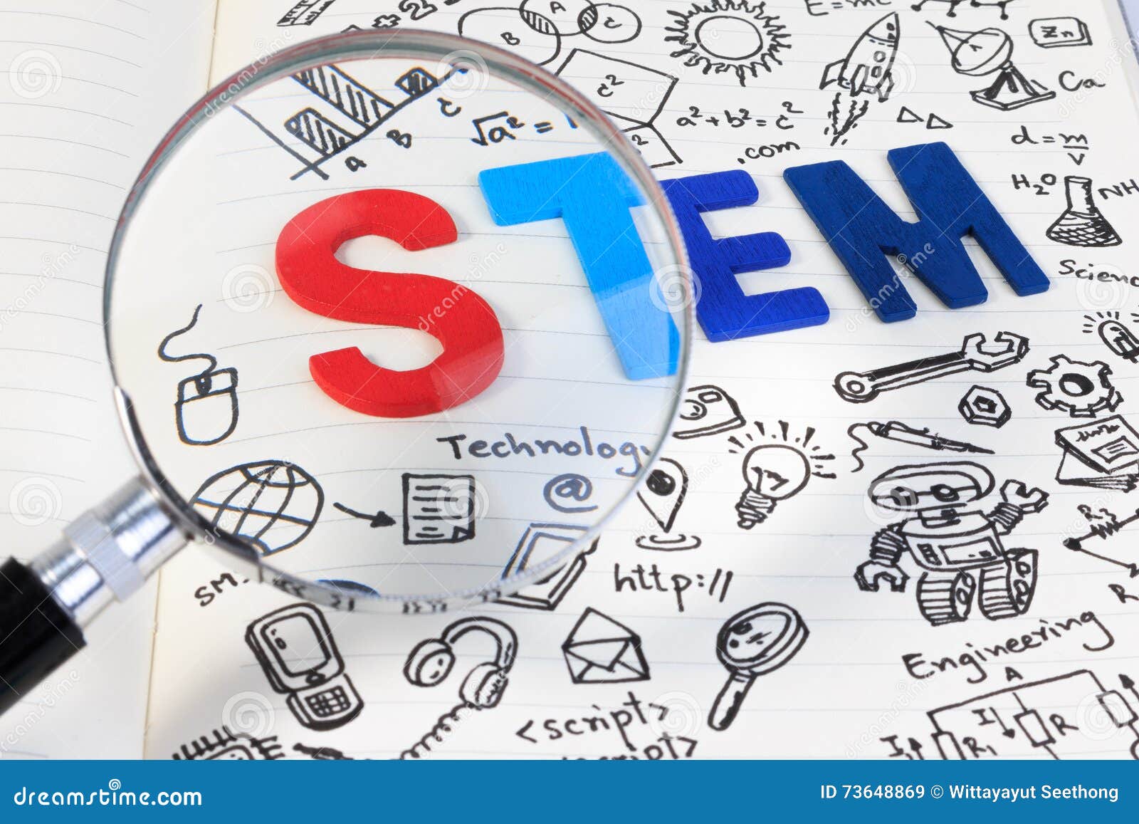 STEM Education. Science Technology Engineering Mathematics Stock Image ...