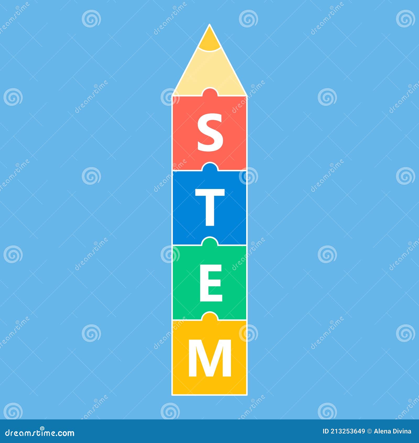 STEM education symbol 2 stock vector. Illustration of isolated - 213253649