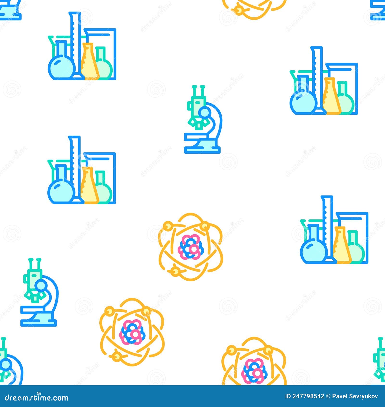 Stem Engineer Process and Science Icons Set Vector Stock Vector ...