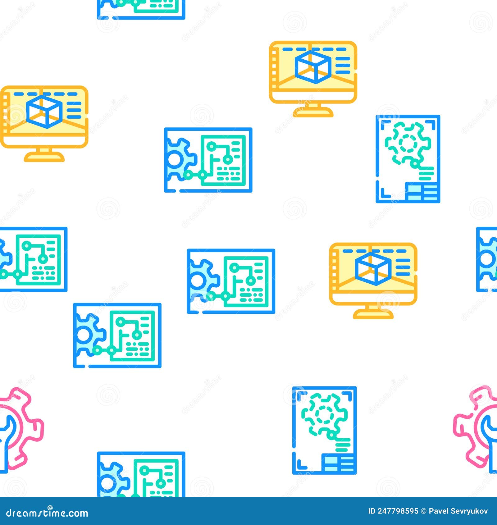 Engineer Process Icon, Black Vector Sign With Editable Strokes, Concept ...