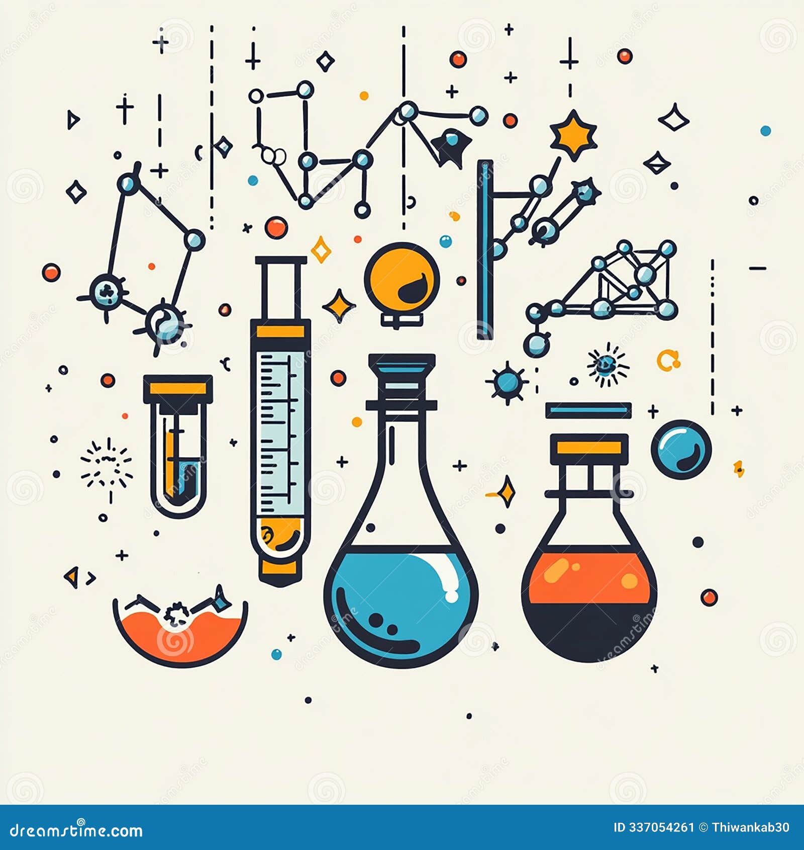 STEM Icons: Science, Technology, Engineering, and Math Symbols Stock ...