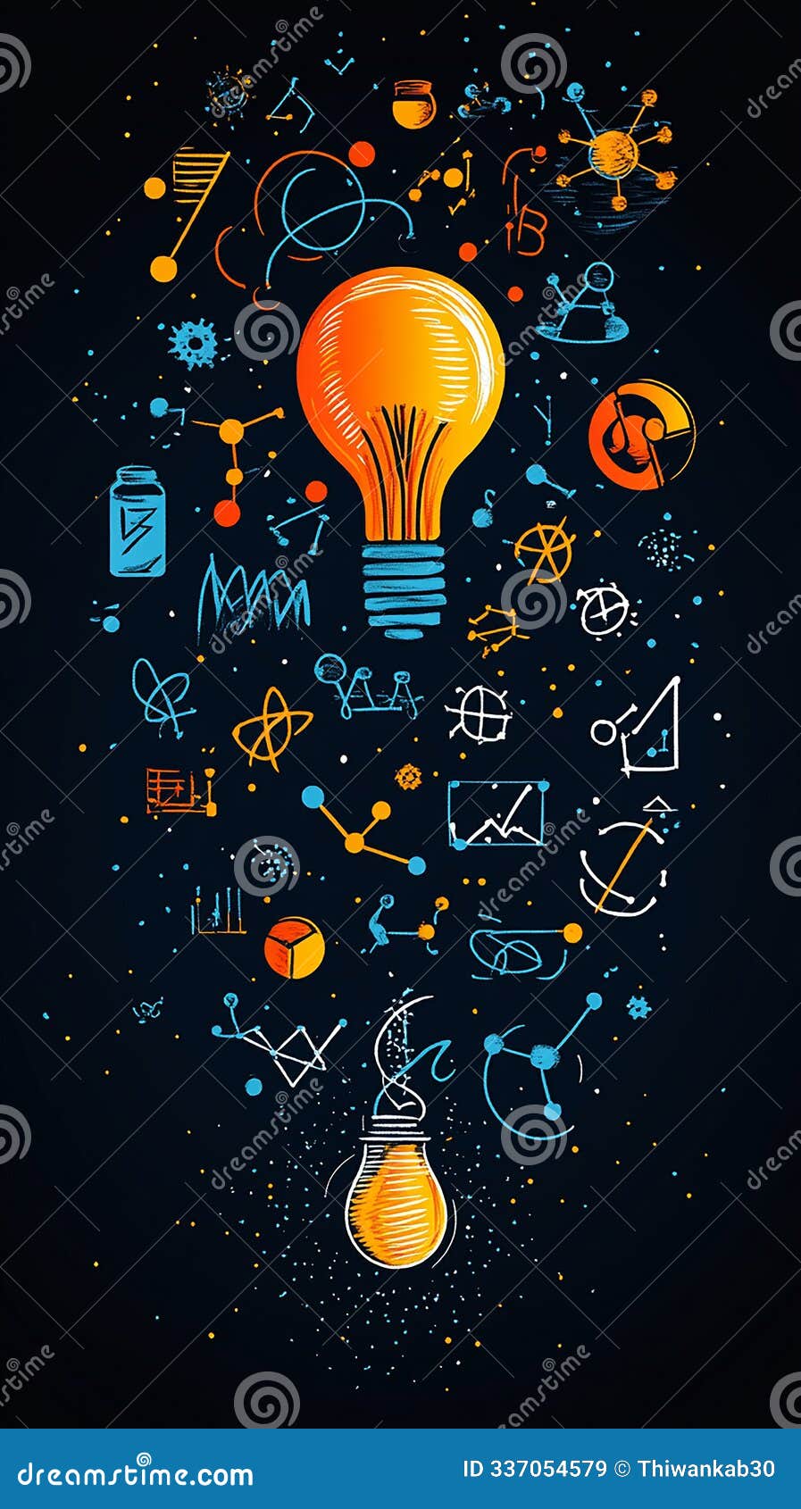 STEM Icons: Science, Technology, Engineering, and Math Symbols Stock ...