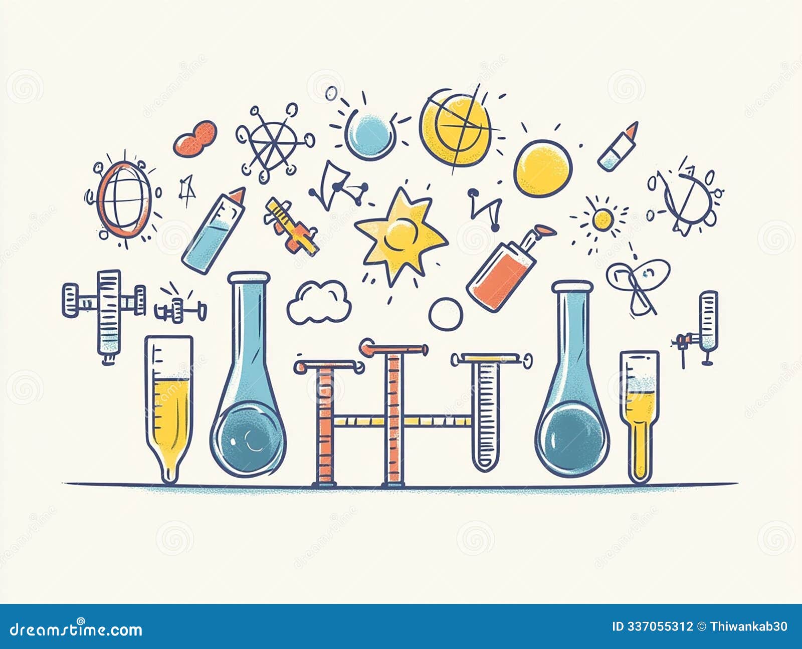 STEM Icons: Science, Technology, Engineering, and Math Symbols Stock ...
