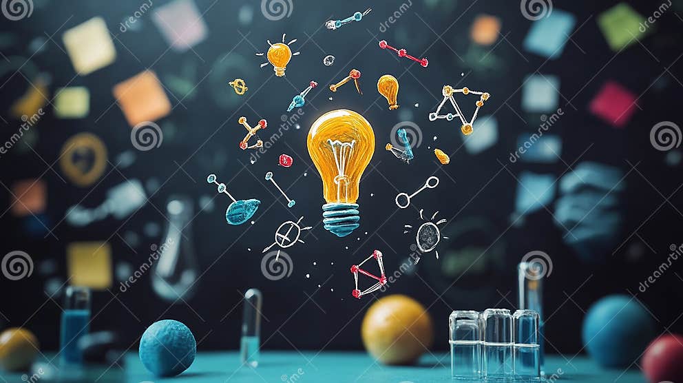 STEM Icons: Science, Technology, Engineering, and Math Symbols Stock ...