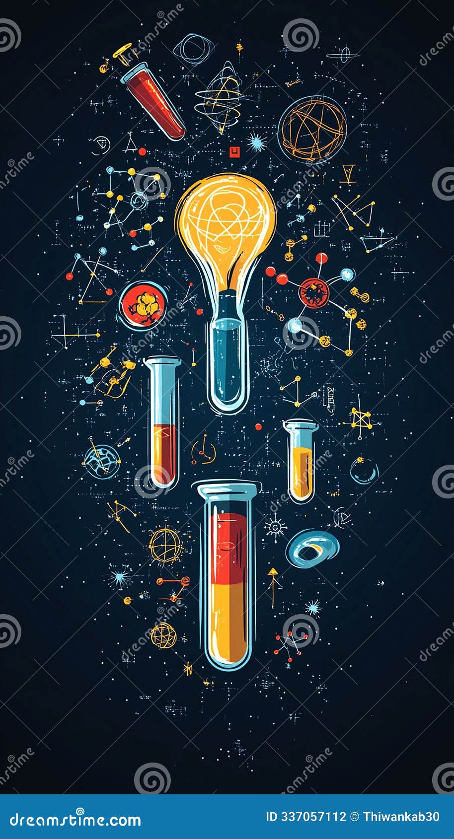 STEM Icons: Science, Technology, Engineering, and Math Symbols Stock ...