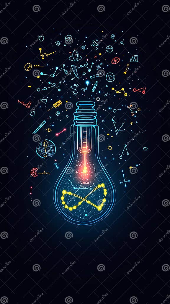 STEM Icons: Science, Technology, Engineering, and Math Symbols Stock ...