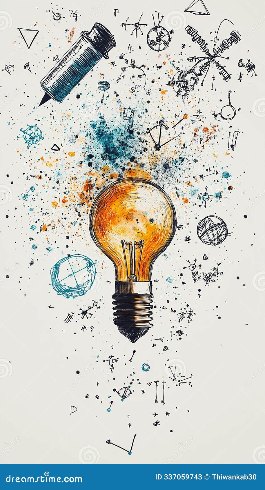 STEM Icons: Science, Technology, Engineering, and Math Symbols Stock ...