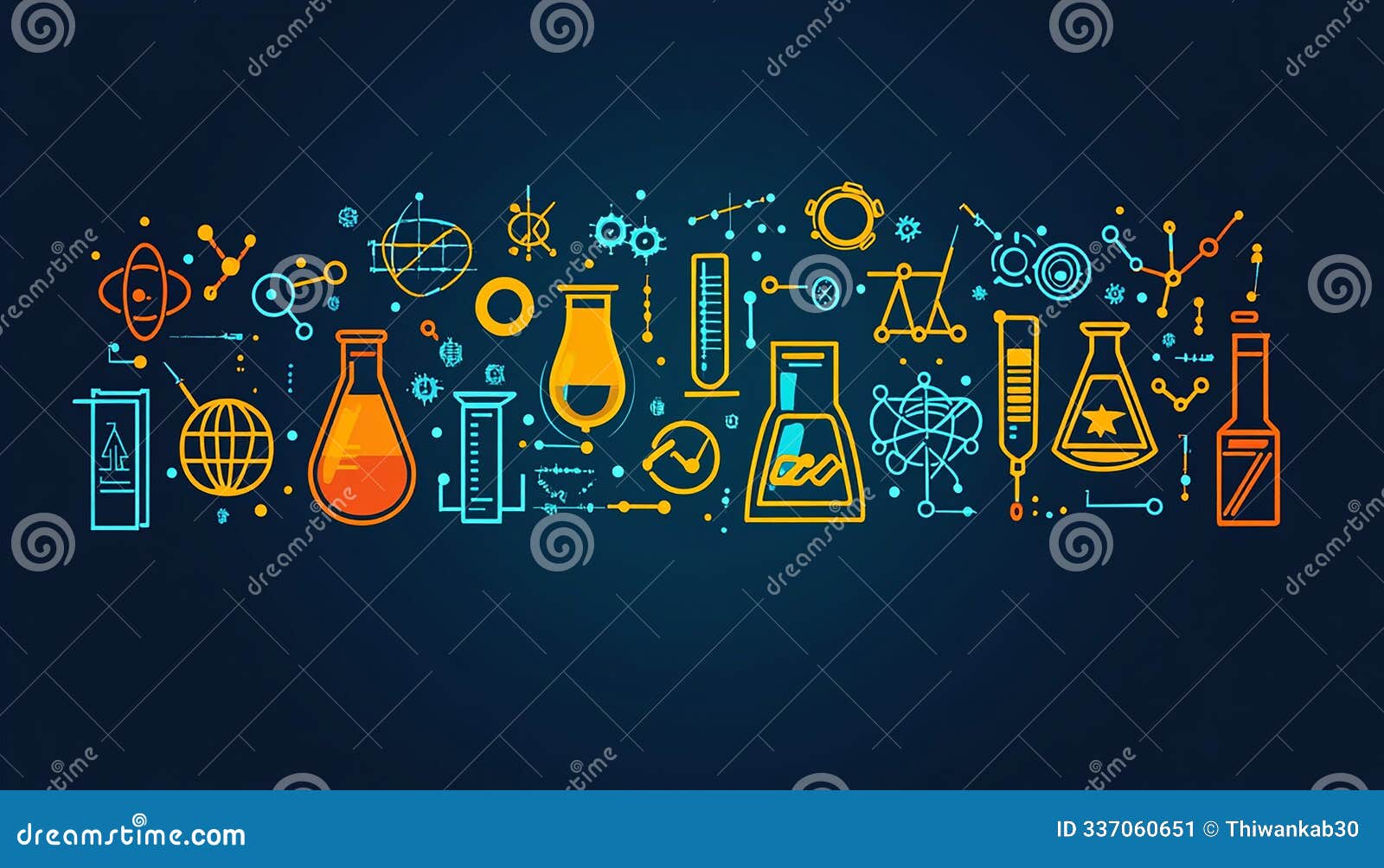 STEM Icons: Science, Technology, Engineering, and Math Symbols Stock ...