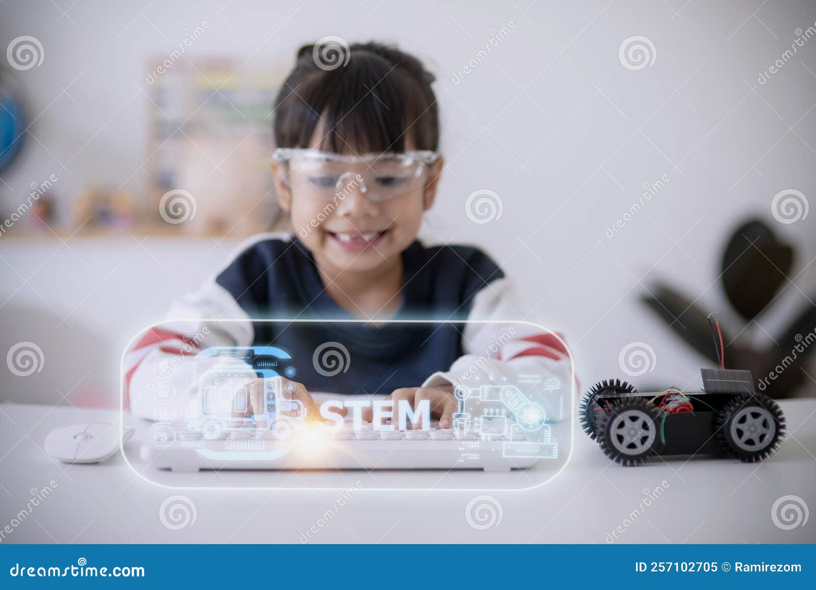 STEM School Kids Learning Education Technology Building Robot Car ...