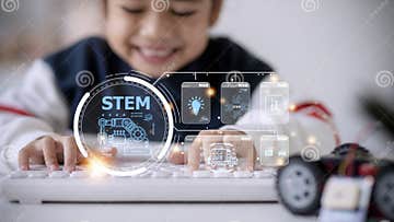 STEM School Kids Learning Education Technology Building Robot Car ...