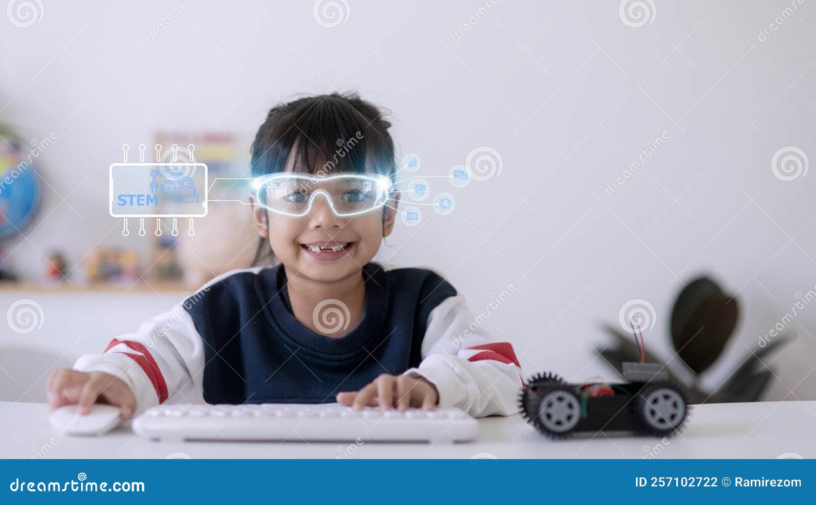 STEM School Kids Learning Education Technology Building Robot Car ...