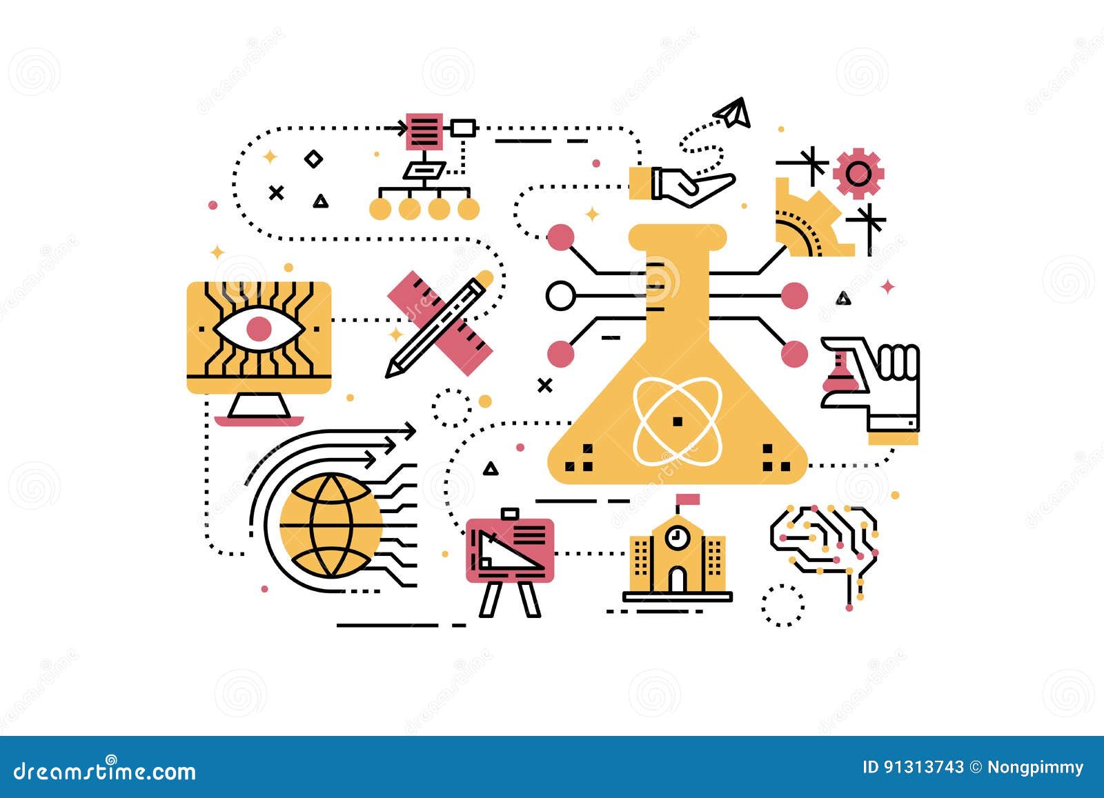 Science Technology Engineering Math Innovation Stock Illustrations ...