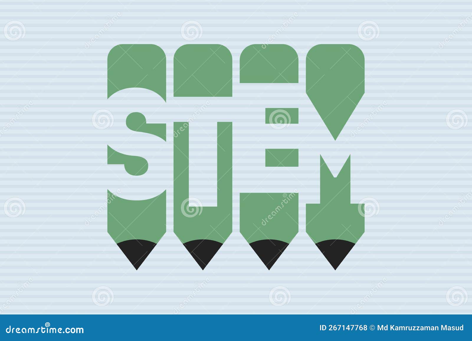 Stem Text with Pen Symbol Creative Ideas Design, Vector Illustration ...