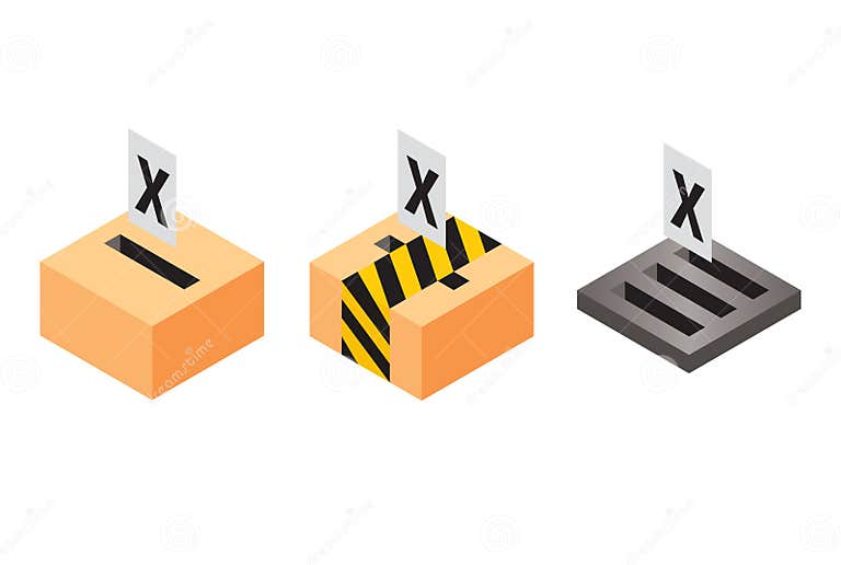 Stembussen - Stembriefje - Stem Vector Illustratie - Illustration of ...