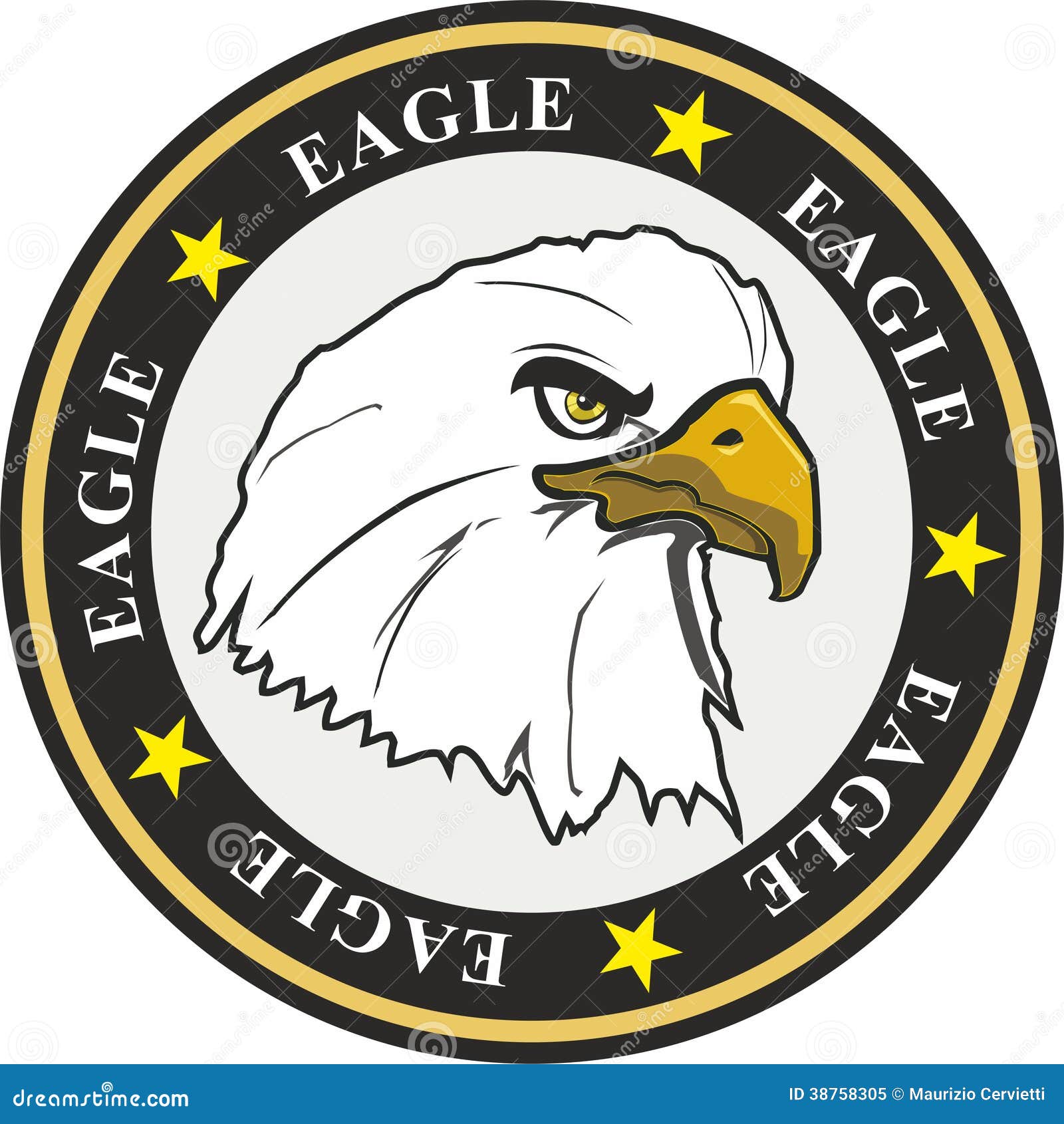 Stemma dell'aquila illustrazione vettoriale. Illustrazione di tatuaggio ...