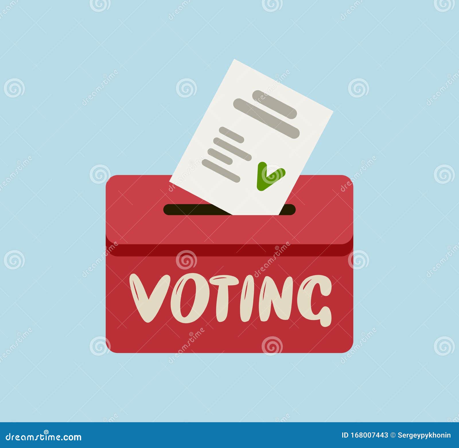 Stemming in De Stembus Verkiezingen, Stemvectorillustratie Vector ...