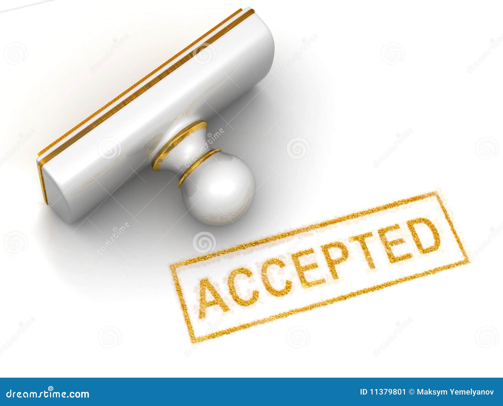 Stempel angenommen stock abbildung. Illustration von zensiert - 11379801