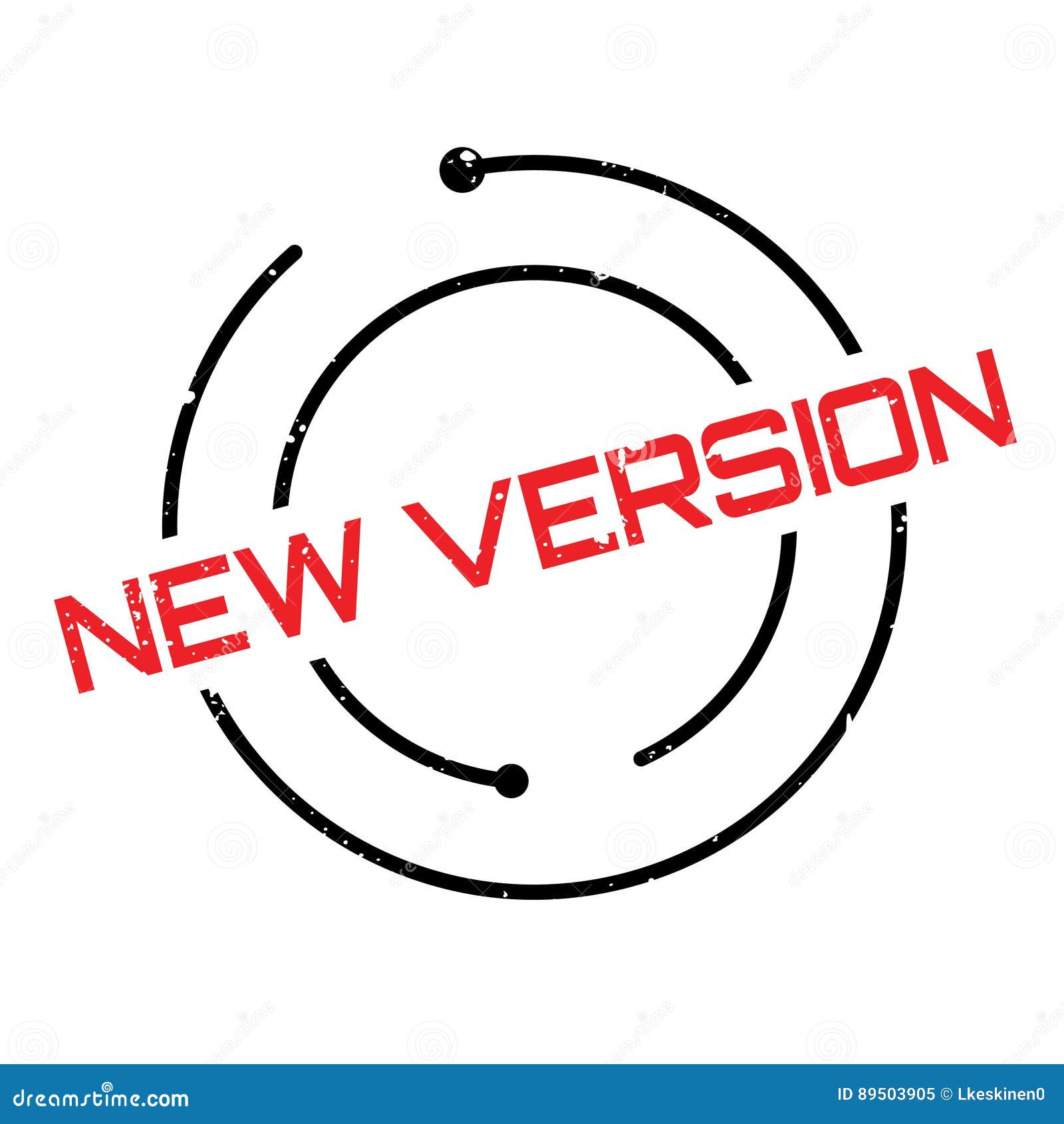 Stempel der neuen Version vektor abbildung. Illustration von ausgabe ...