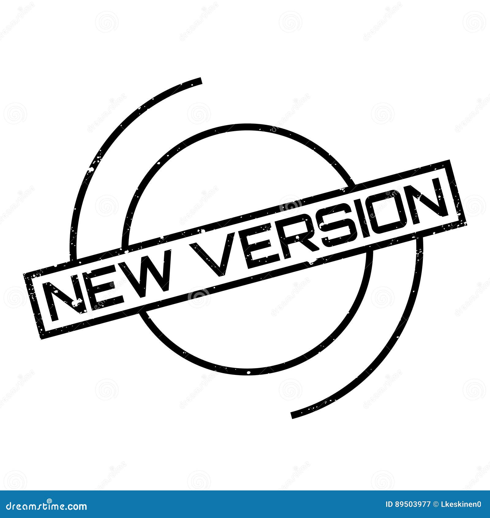 Stempel der neuen Version vektor abbildung. Illustration von abdruck ...