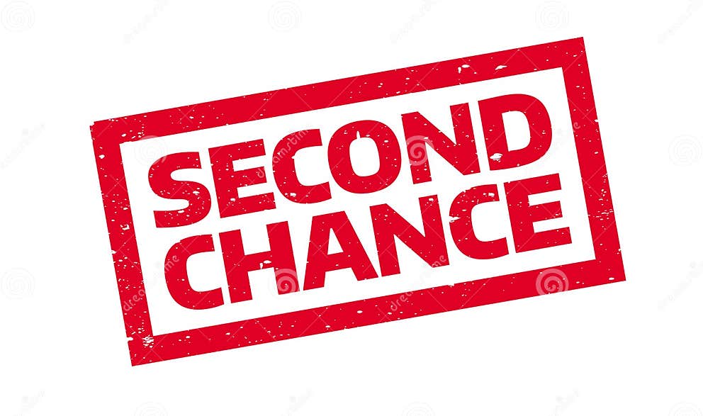 Stempel der zweiten Chance vektor abbildung. Illustration von duplikat ...