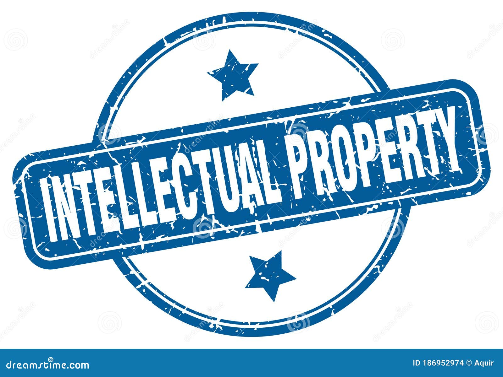 Stempel Intellectuele Eigendom. Intellectuele Eigendom Rond Oud Grunge ...