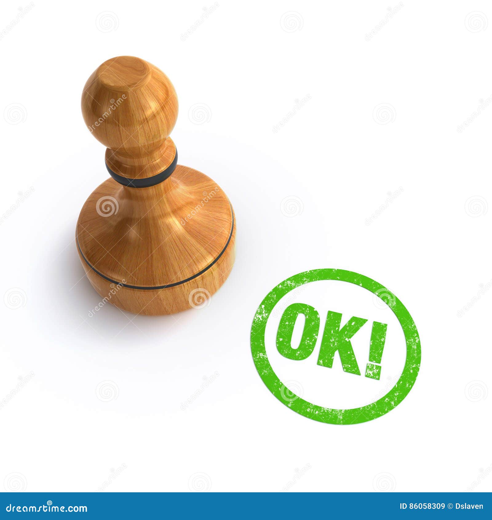 Stempel-O.K. stock abbildung. Illustration von zeichen - 86058309