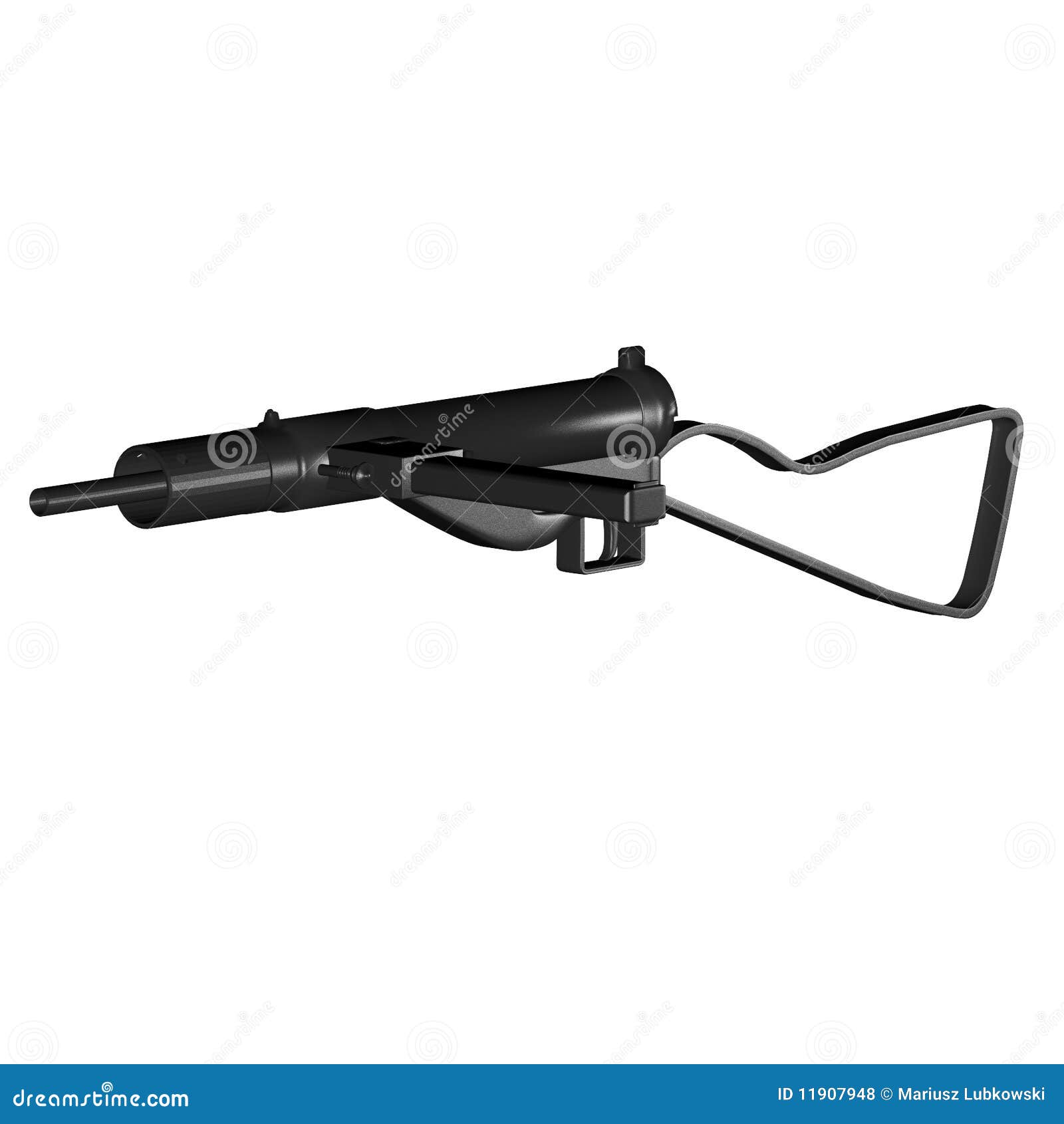 Sten Submachine Gun Royalty-Free Illustration | CartoonDealer.com #11907948
