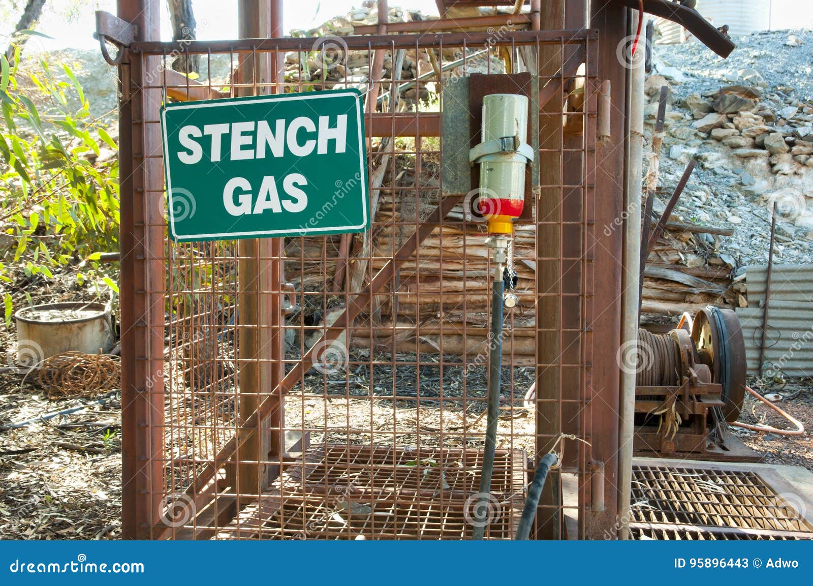 Stench Gas Sign stock image. Image of stone, stench, sulfur - 95896443