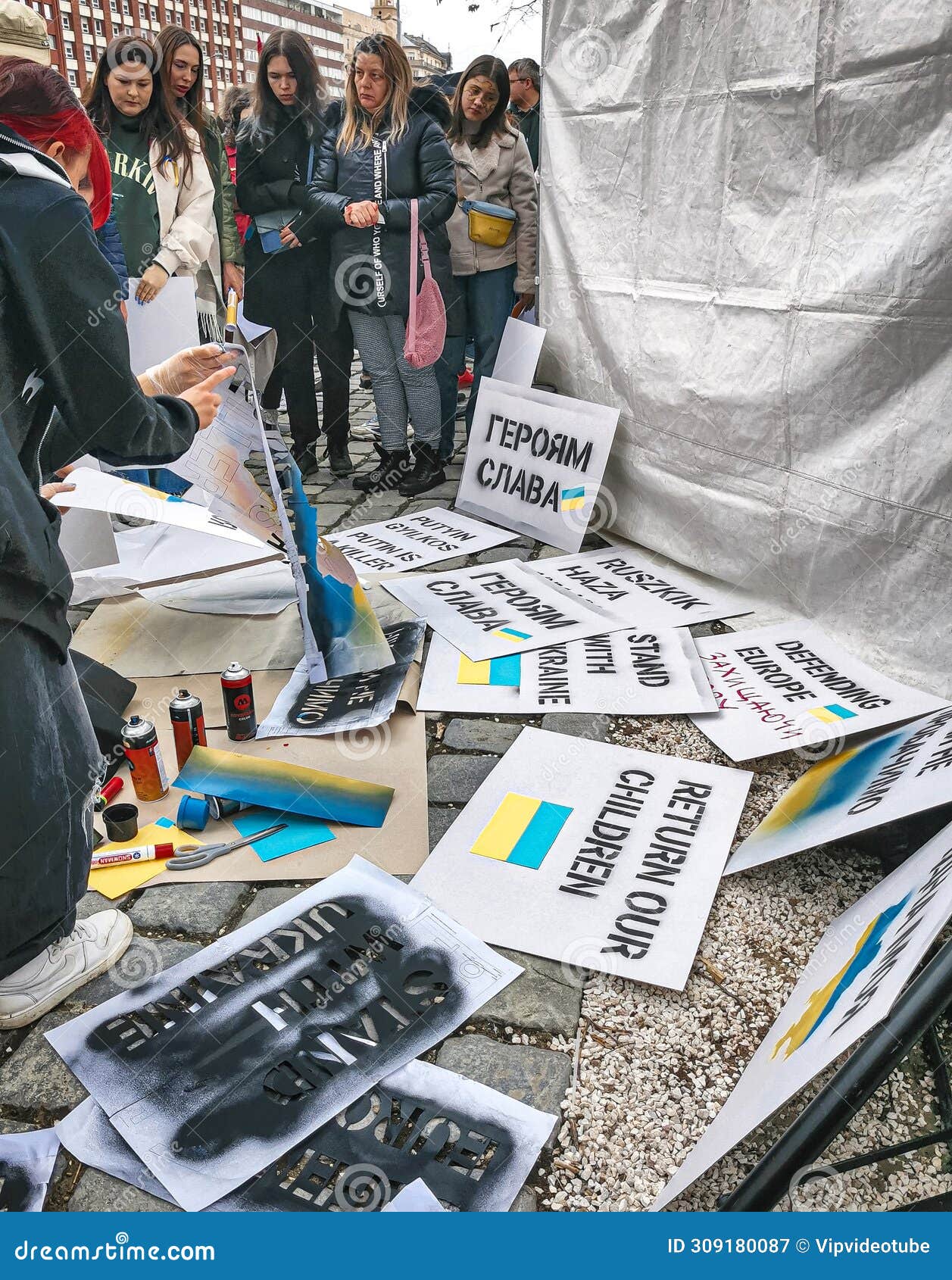 Stencil in the Form of a Map of Ukraine Editorial Photography - Image ...