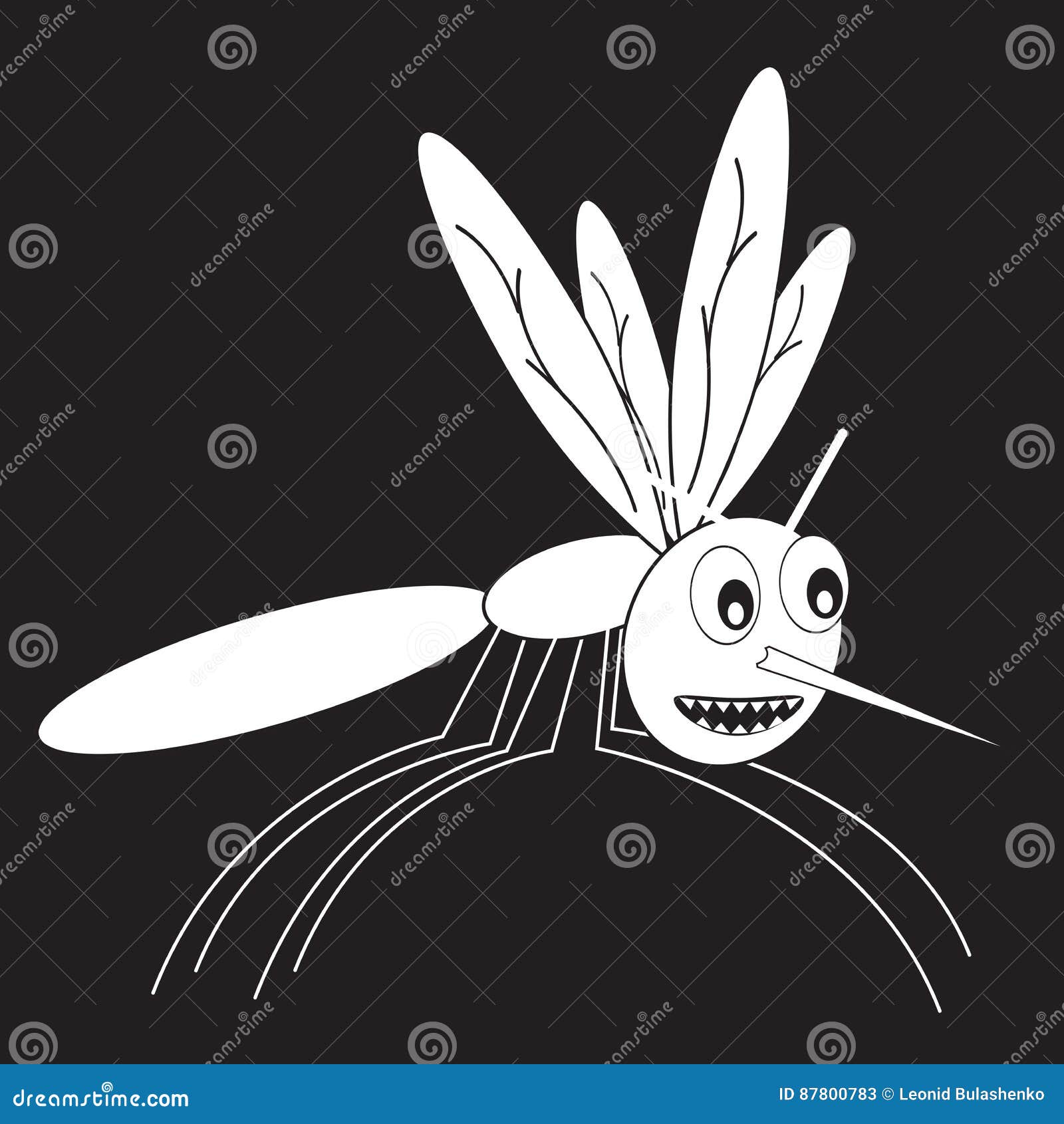 Stencil Funny Ant Cartoon Vector | CartoonDealer.com #87844587