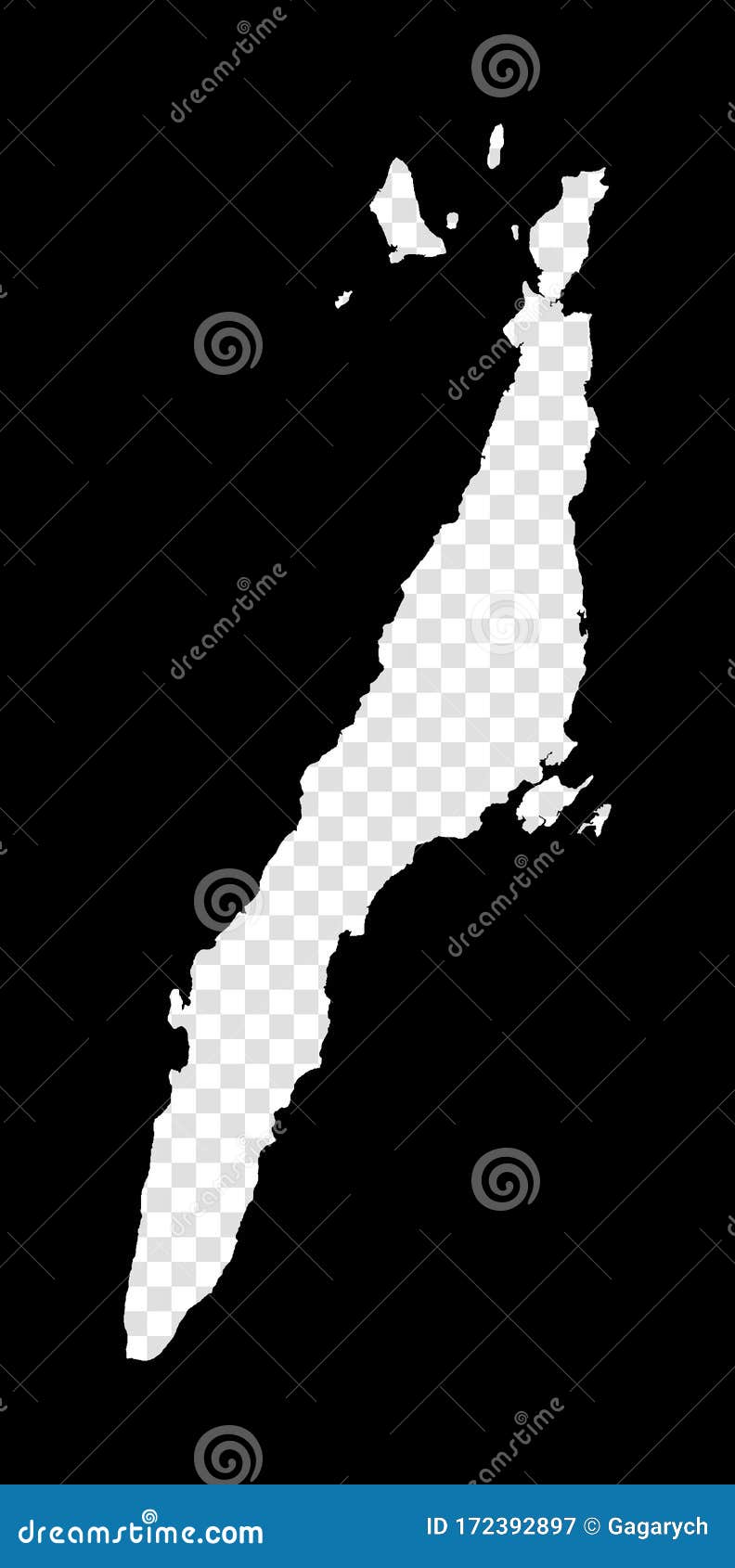 Stencil Map of Cebu. Simple and Minimal. Stock Vector - Illustration of ...