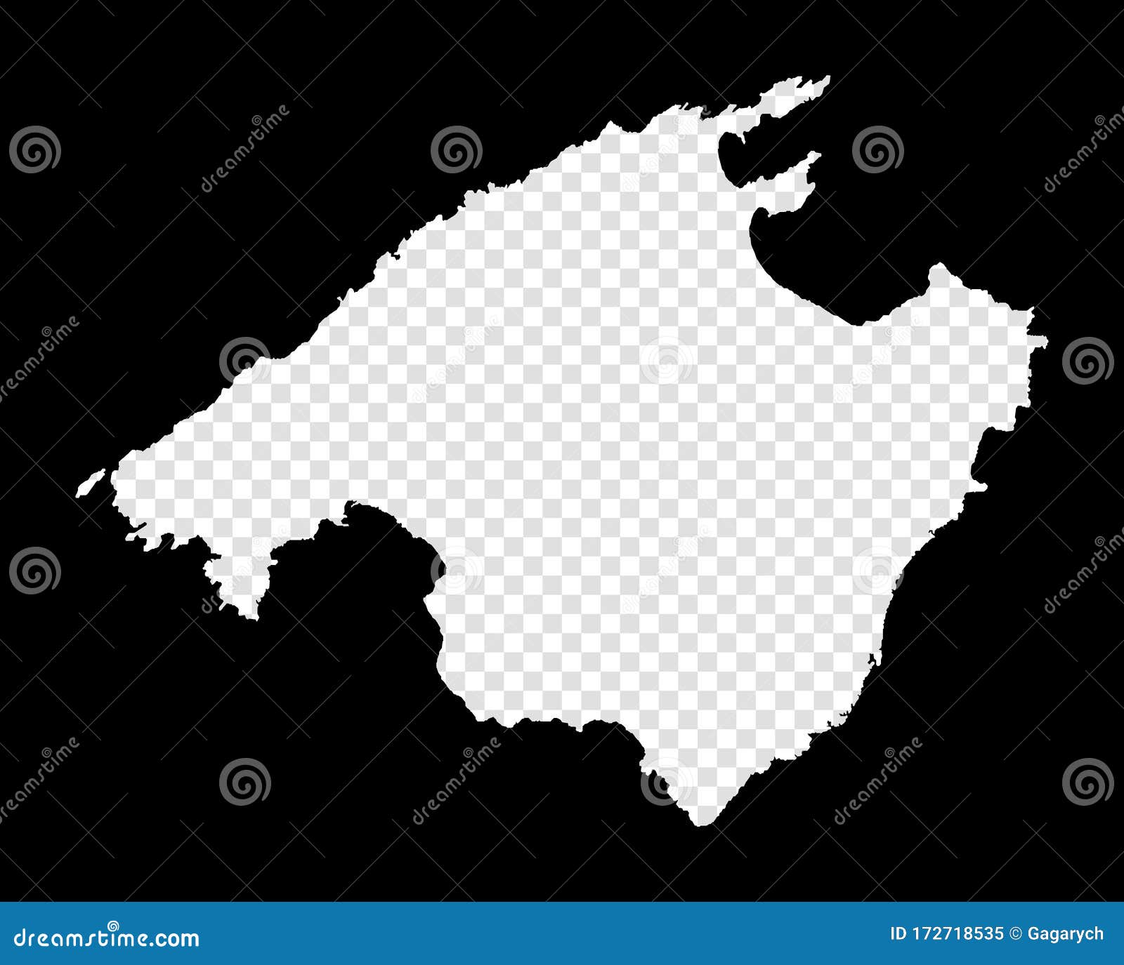 Stencil map of Majorca. stock vector. Illustration of landmark - 172718535