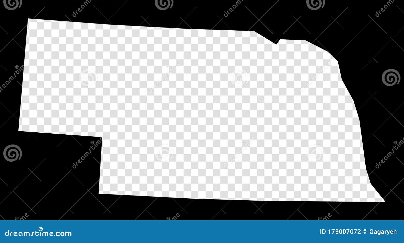 Stencil map of Nebraska. stock vector. Illustration of patriot - 173007072