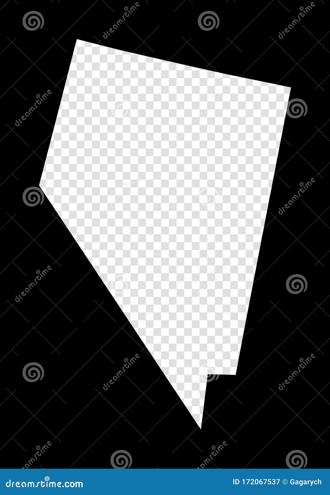 Stencil map of Nevada. stock vector. Illustration of boundary - 172067537