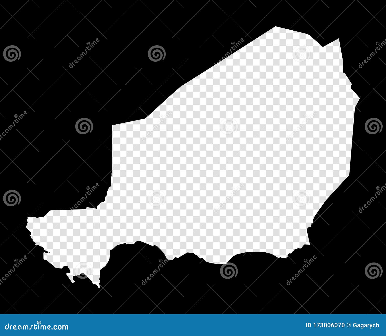 Stencil map of Niger. stock vector. Illustration of country - 173006070